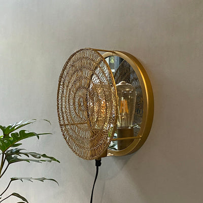 Wire Mesh Round Wall Light– Sunshine Boulevard