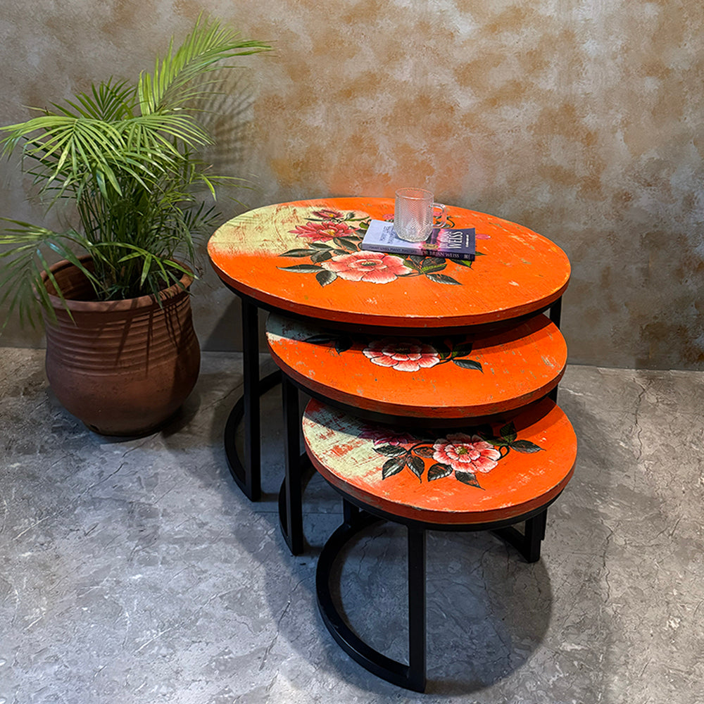 Hand Painted Nesting Tables (Set of 3)– Sunshine Boulevard