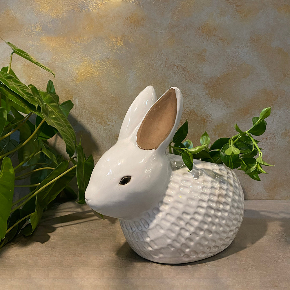 Ceramic Rabbit Planter– Sunshine Boulevard