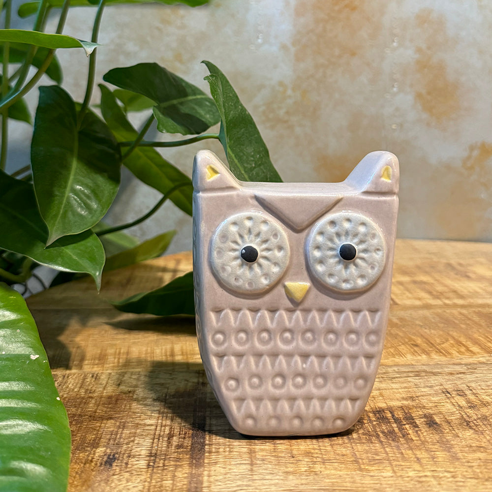 Ceramic Owl Decor - Pink– Sunshine Boulevard