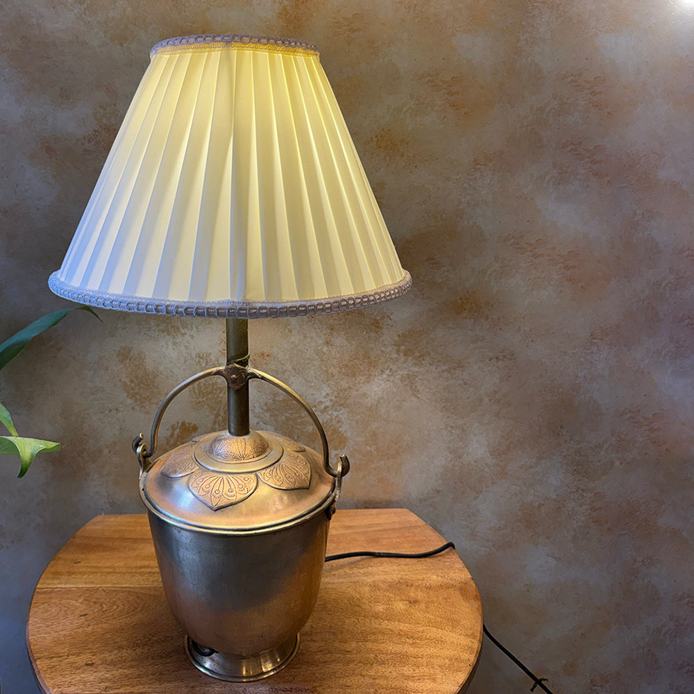 Antique Brass Bucket Table Lamp– Sunshine Boulevard