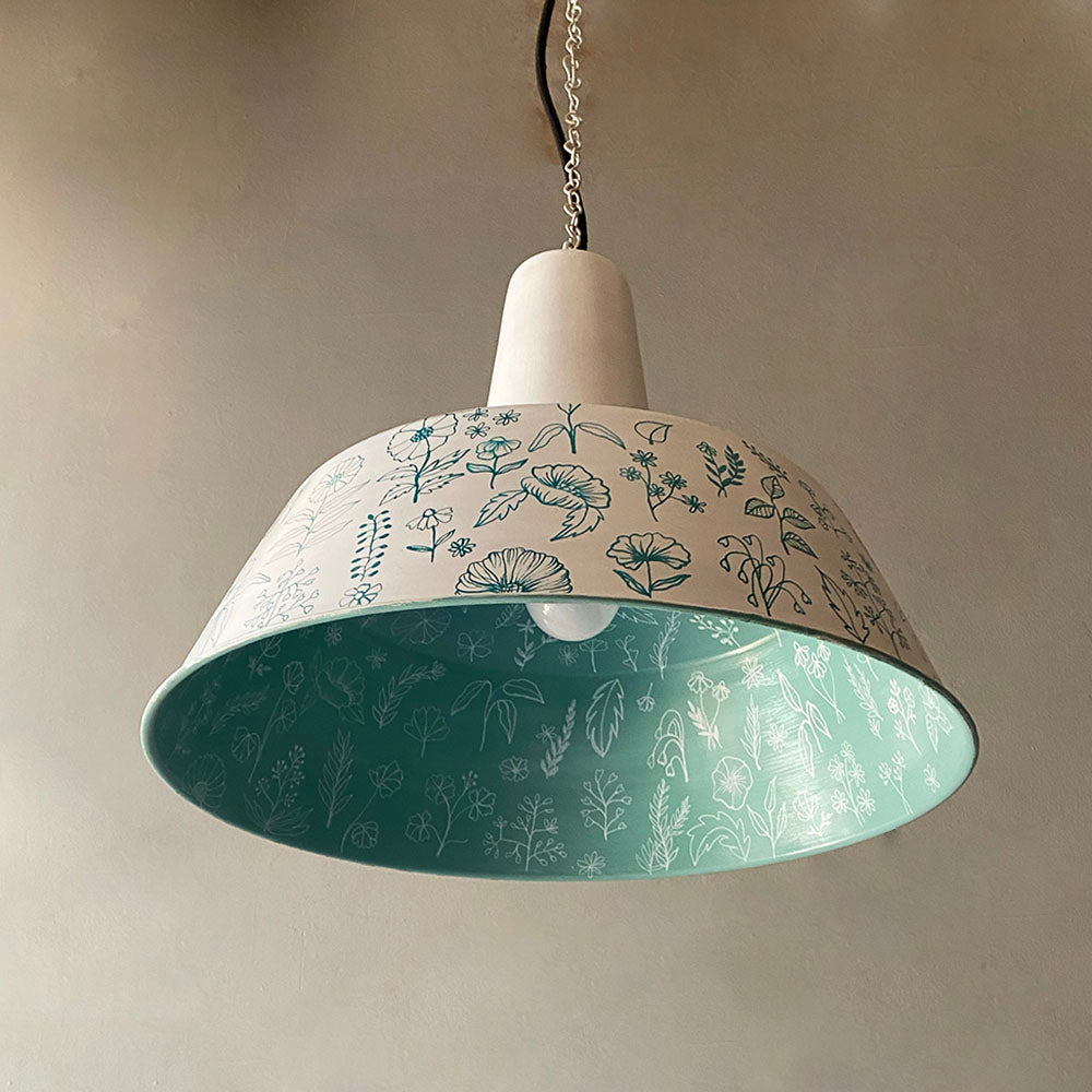 Flora Hand Painted Hanging Light– Sunshine Boulevard