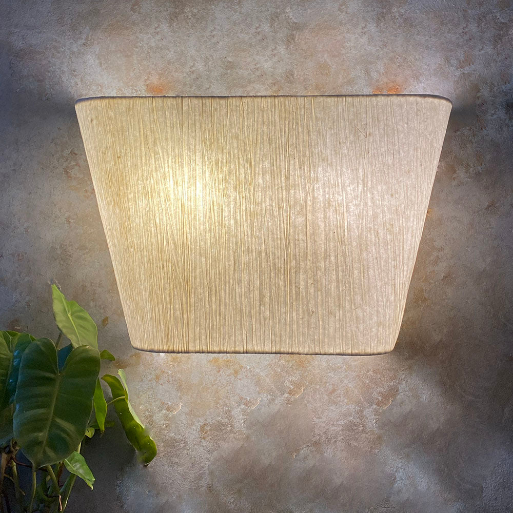 Pleated Banana Fibre Paper Wall Light– Sunshine Boulevard