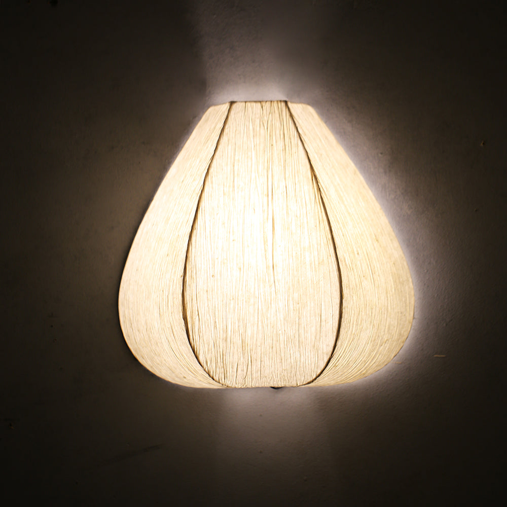Lotus Banana Fibre Paper Wall Light– Sunshine Boulevard